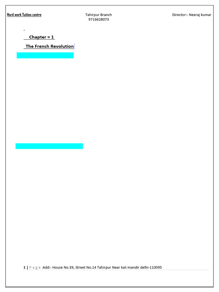 Frach Revolution | PDF | Slavery | French Revolution