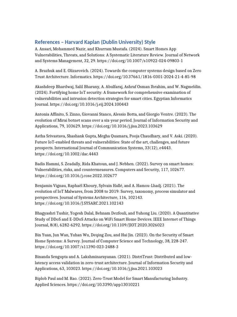 Harvard Kaplan Referencing Guide | PDF | Internet Of Things | Cyberwarfare