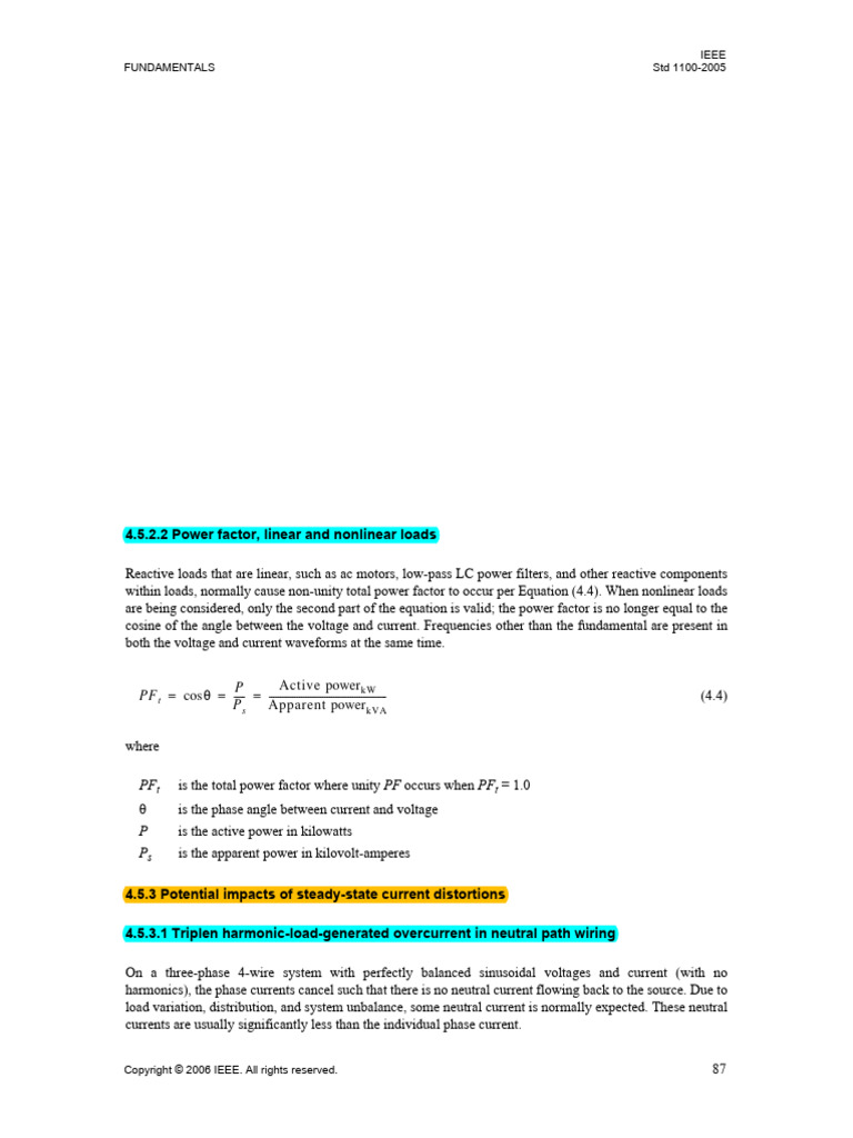 IEEE STD 1100-2005-EMERALD BOOK-Corriente en El Neutro Por Armonicas ...