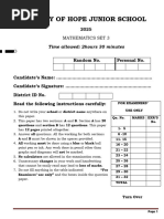 P7 Mock Ple 2025 - MTC | PDF