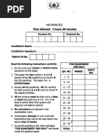 2023 NESA Mathematics Exam Paper | PDF | Mathematics