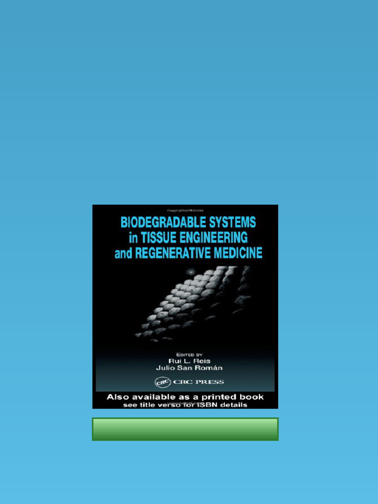 (Ebook) Biodegradable Systems in Tissue Engineering and Regenerative ...