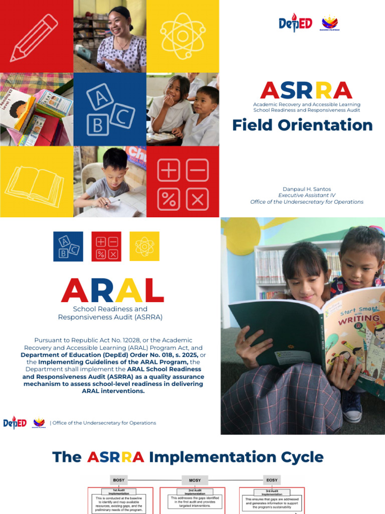ASRRA Crash Course For Field Orientation | PDF | Audit | Learning