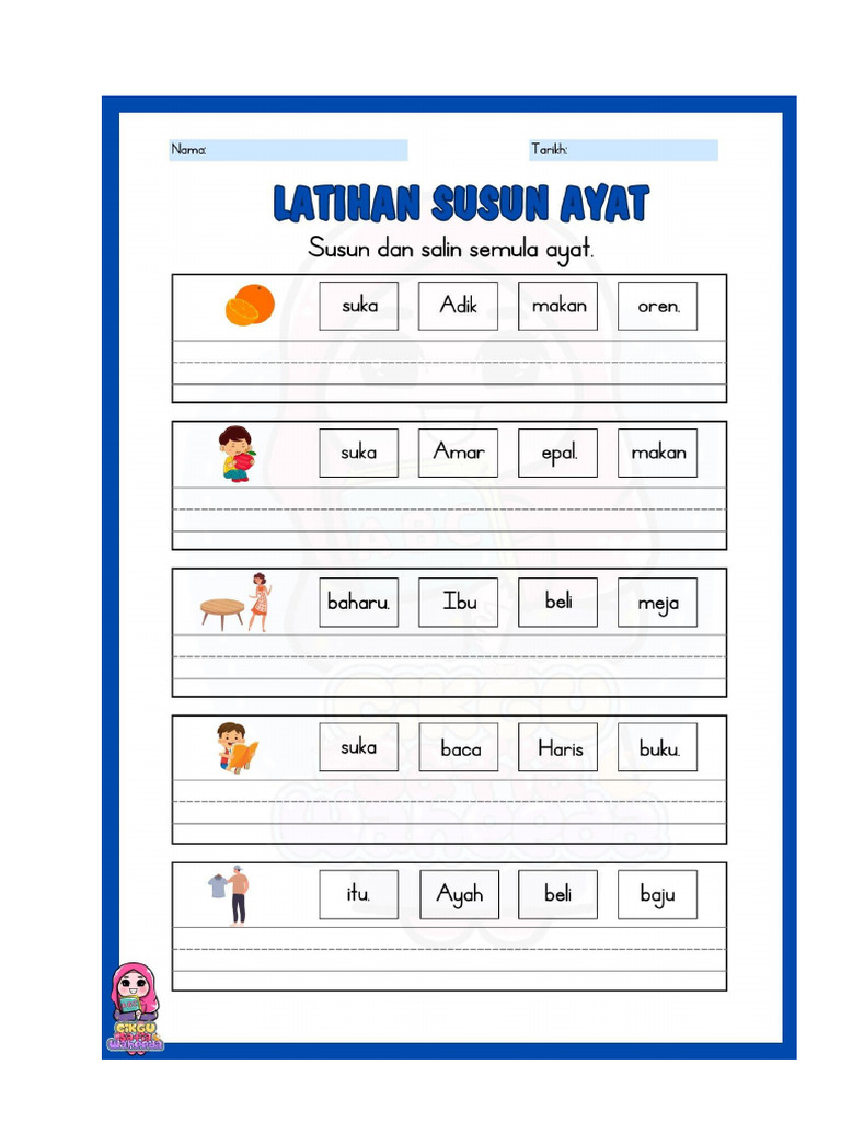 Latihan Susun Ayat | PDF