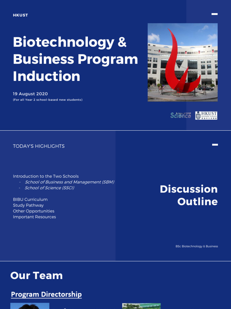 HKUST BIBU Program Overview | PDF | University And College Admission