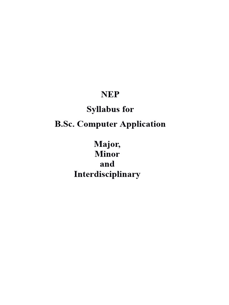CMAA NEP Syllabus Final Update 16 01 2024 | PDF | Logic Gate | Pointer ...