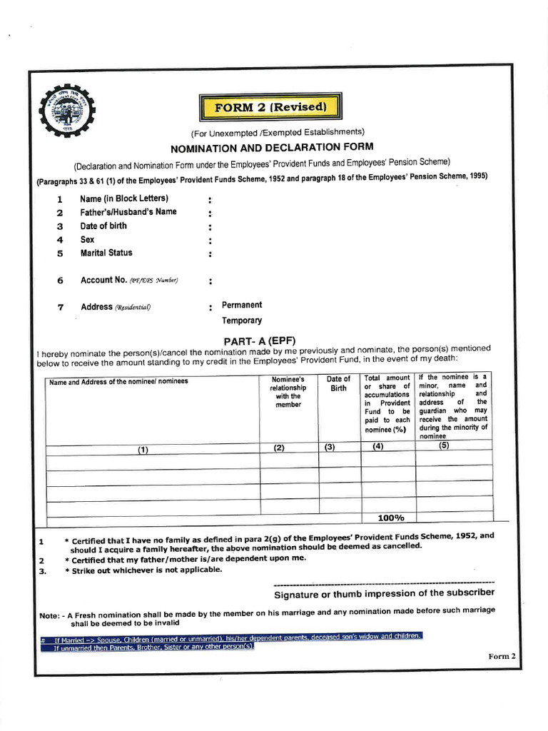Form 2 - 001 | PDF