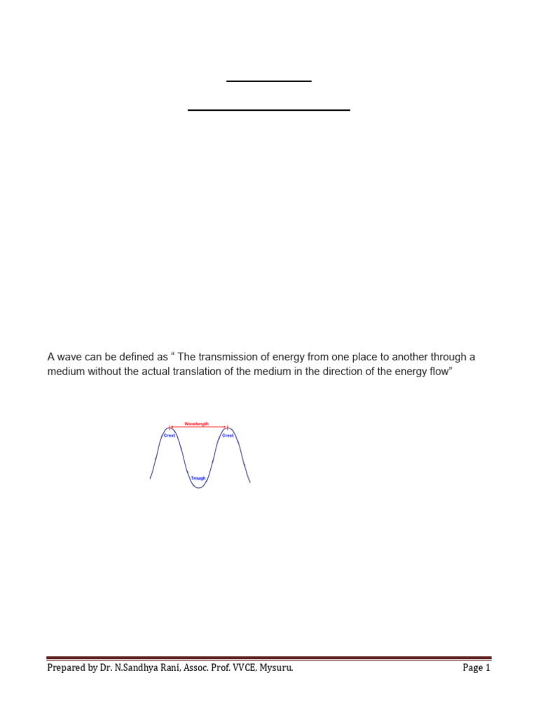 22s-Mech Complete Notes (All Five Modules) | PDF | Waves ...