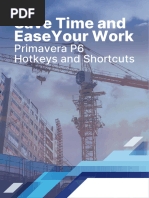 Primavera P6 Keyboard Shortcuts | PDF | Keyboard Shortcut | Human ...