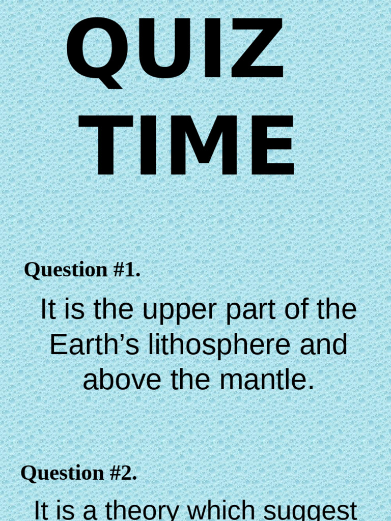 Earth Science Quiz: Crust & Seismology | PDF
