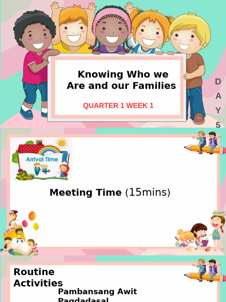 Matatag Kinder Dll Wk1 Day5 | PDF