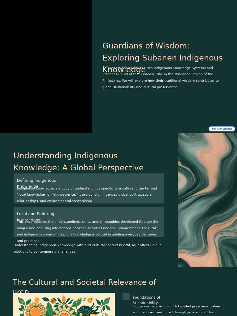 Guardians of Wisdom - Exploring Subanen Indigenous Knowledge | PDF ...