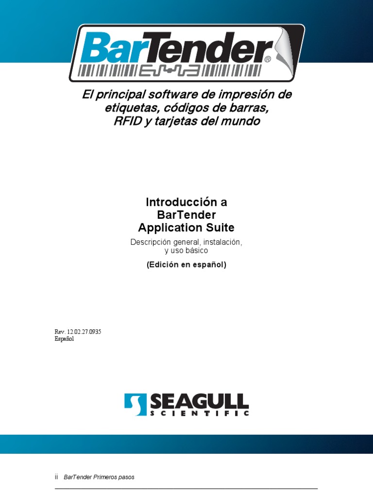 Manual Bartender | PDF | Point And Click | Computer File