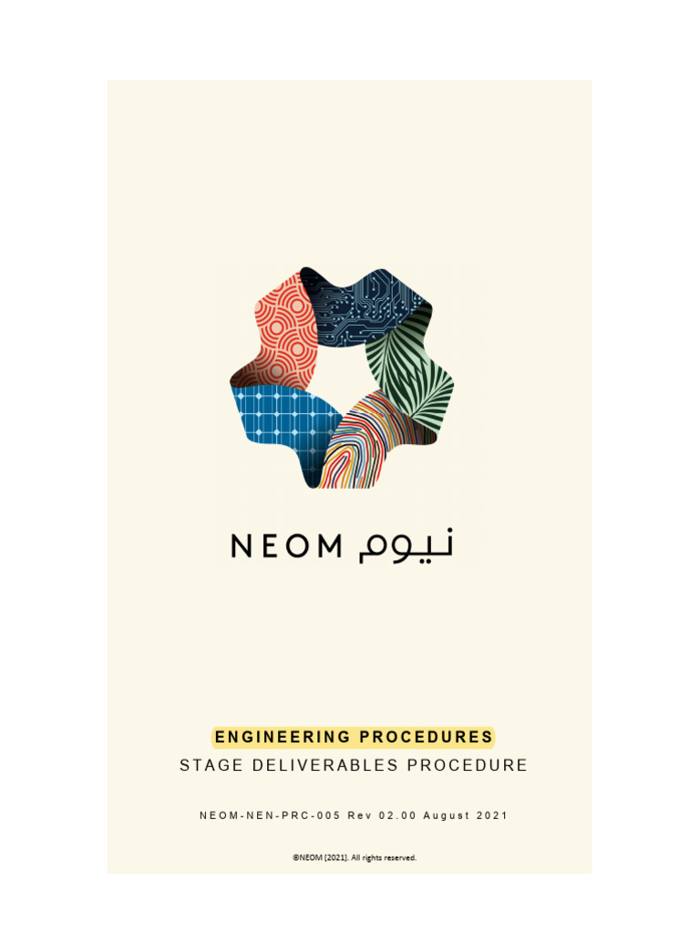 Neom Nen PRC 005 - 02 Eng.p.stage Deliverables Procedure | PDF ...