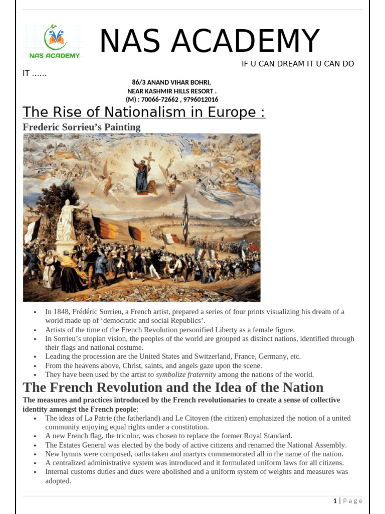 Rise of Nationalism in Europe Explained | PDF | Kingdom Of Prussia ...