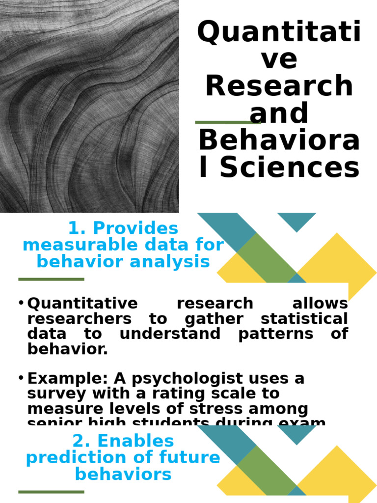 The Importance of Quantitative Research To Behavioral Sciences | PDF | Quantitative Research ...