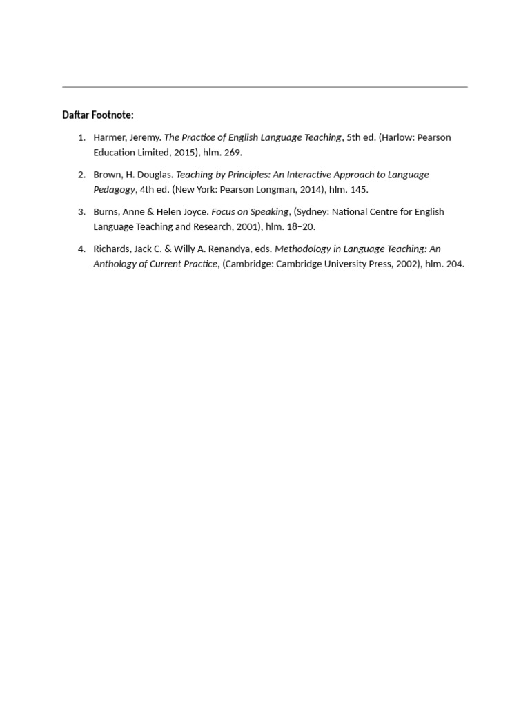 Daftar Footnote | PDF