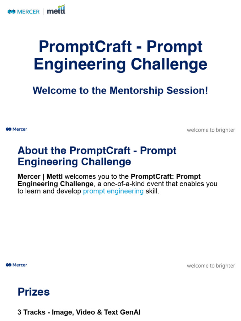 PromptCraft Mentorship Session | PDF | Computing