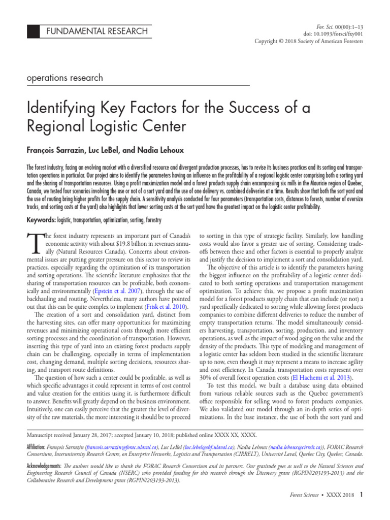 Success Factors For Information Logistics Strategy - An Empirical ...