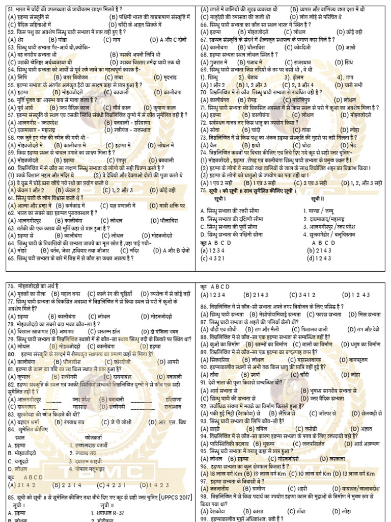 8th Itihas Test Paper - 03 | PDF