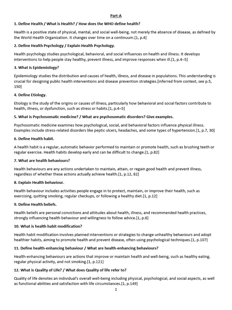 Psychosomatic Medicine in Health Psychology | PDF | Stress (Biology ...