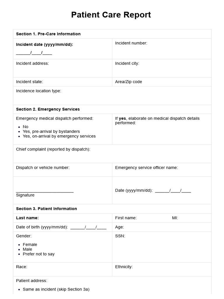 Carepatron - Bobby Doe - Patient Care Report | PDF | Medical Diagnosis ...