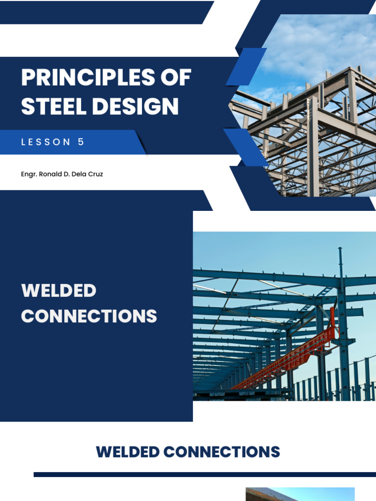 Steel Design: Welded Connections Guide | PDF | Welding | Construction