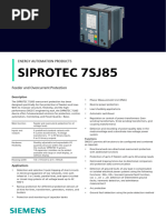 SIPROTEC 7SX85 Profile | PDF | Electrical Grid | Electric Motor