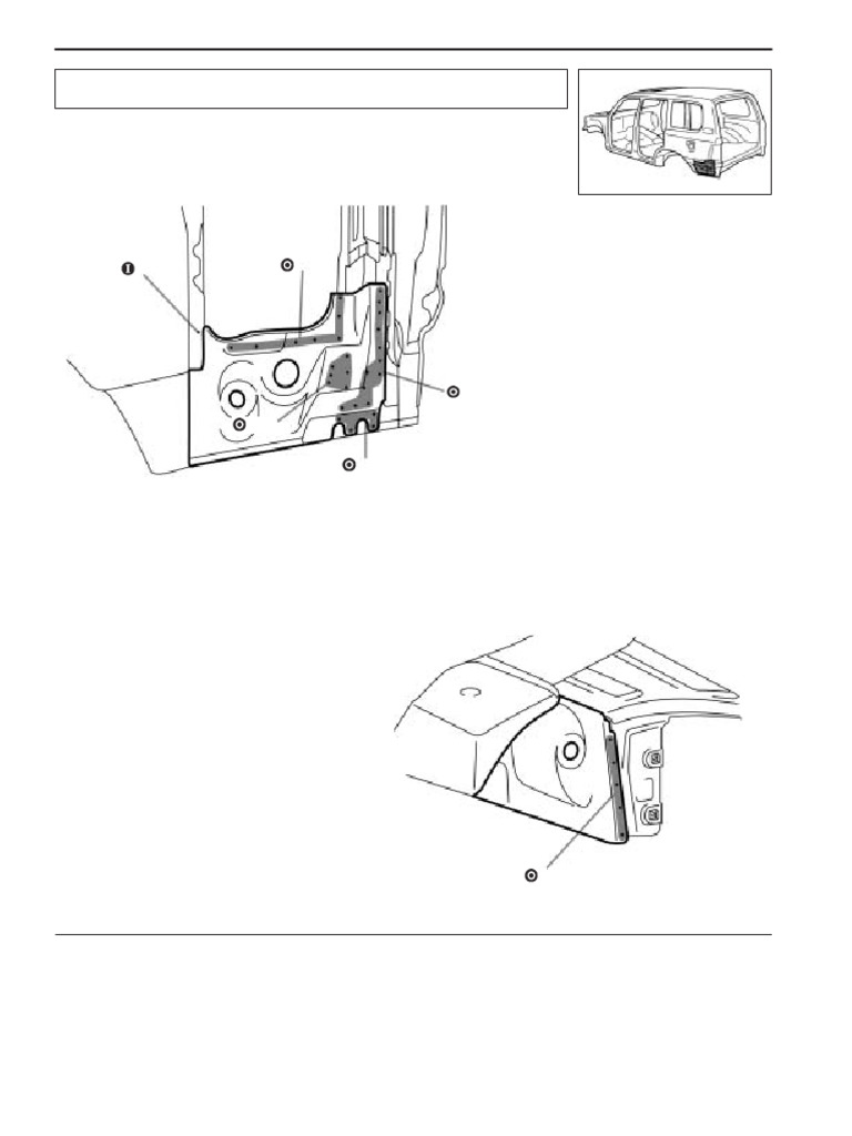 Rear Floor Side Panel (Assy) : Left Side: REMOVAL (With The Back Door ...