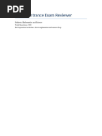 General Science Reviewer with Answers | PDF | Atoms | Chemical Elements