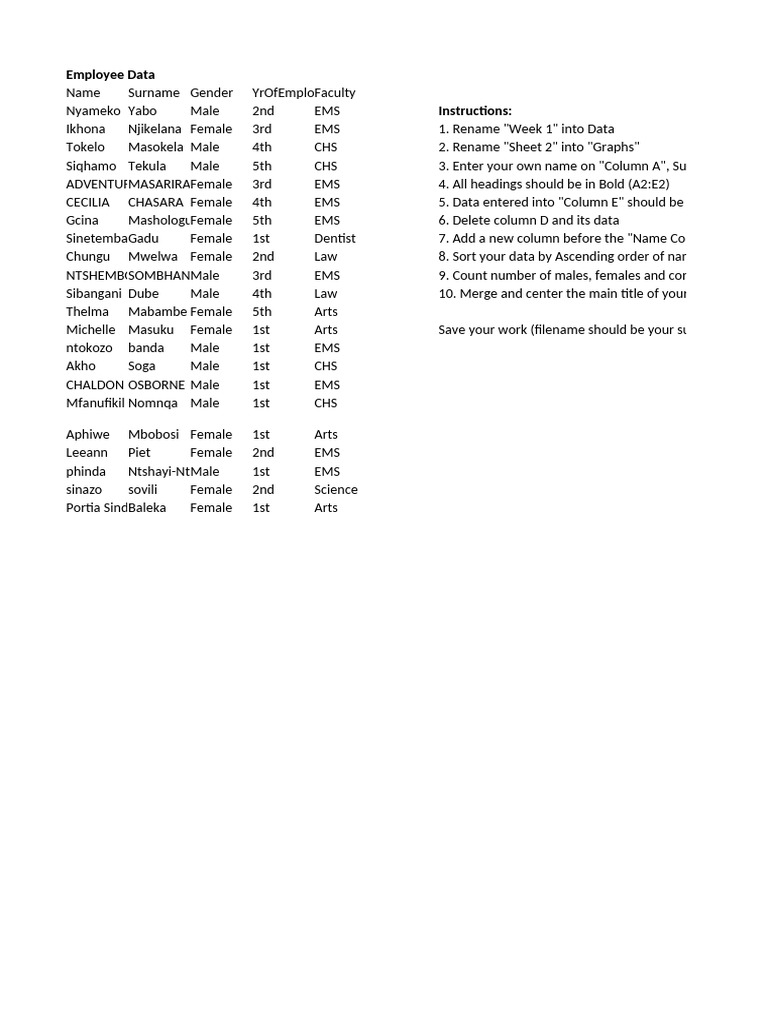 Excel Exercise 1 3 | PDF | Incremental Computing