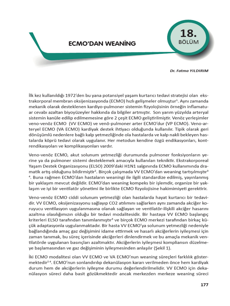 Ecmo Weanng Tsad Ecmo Ktabi | PDF