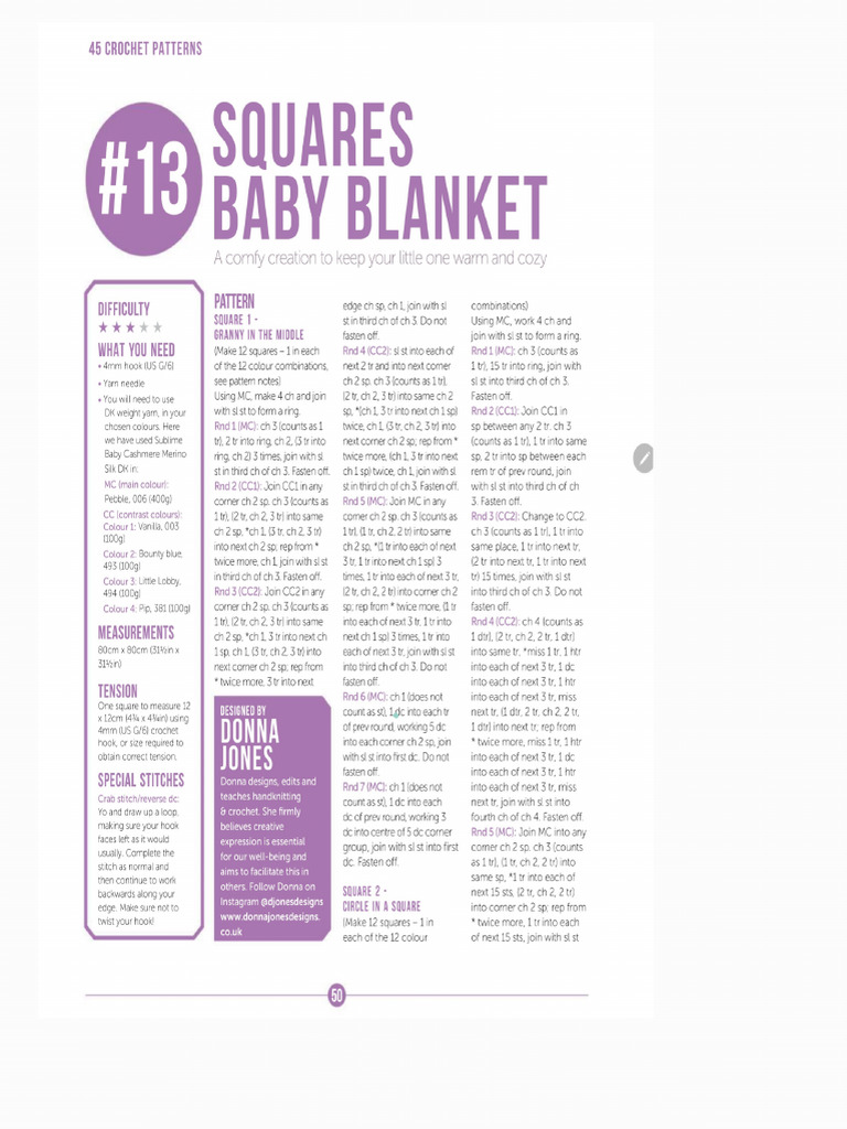 Blanket Patterns | PDF