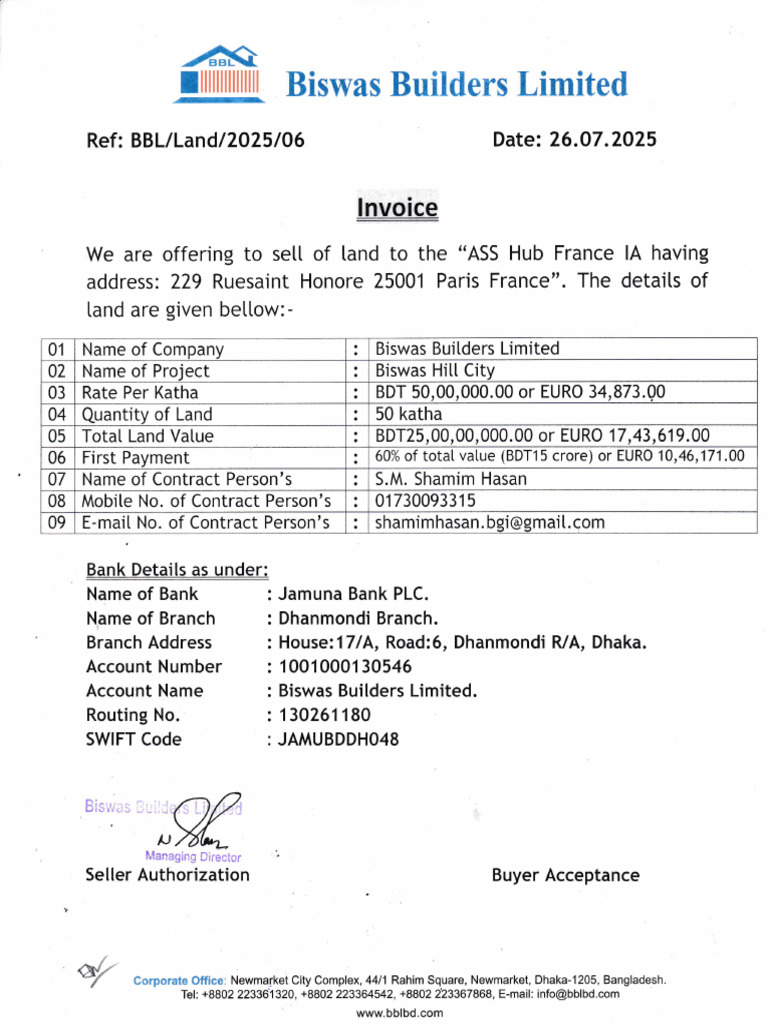 Invoice - ASS Hub Franch IA | PDF