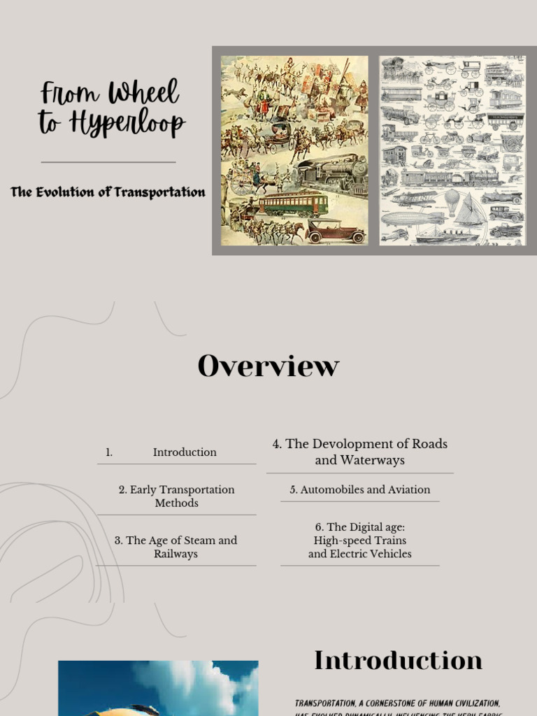 Evolution of Transportation: From Wheel to Hyperloop | PDF | Transport ...