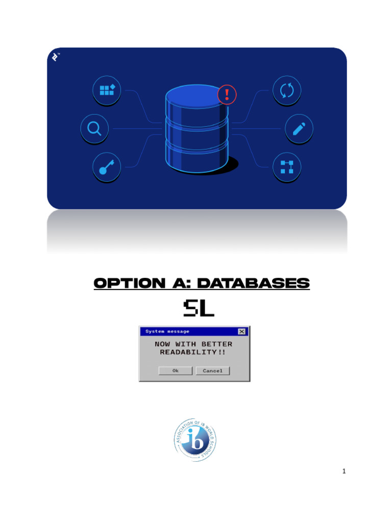 NSD Option A - Database SL Tb-1 | PDF | Conceptual Model | Databases