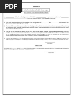 Termination of Hypothecation - SELF DECLARATION | PDF