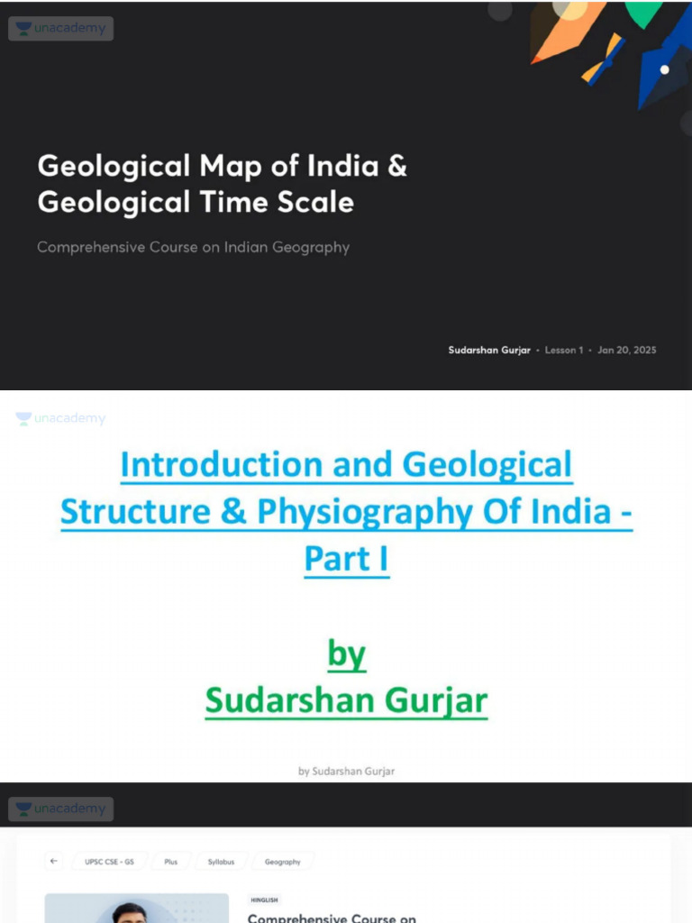 Geological Map of India Geological Time Scale No Anno | PDF