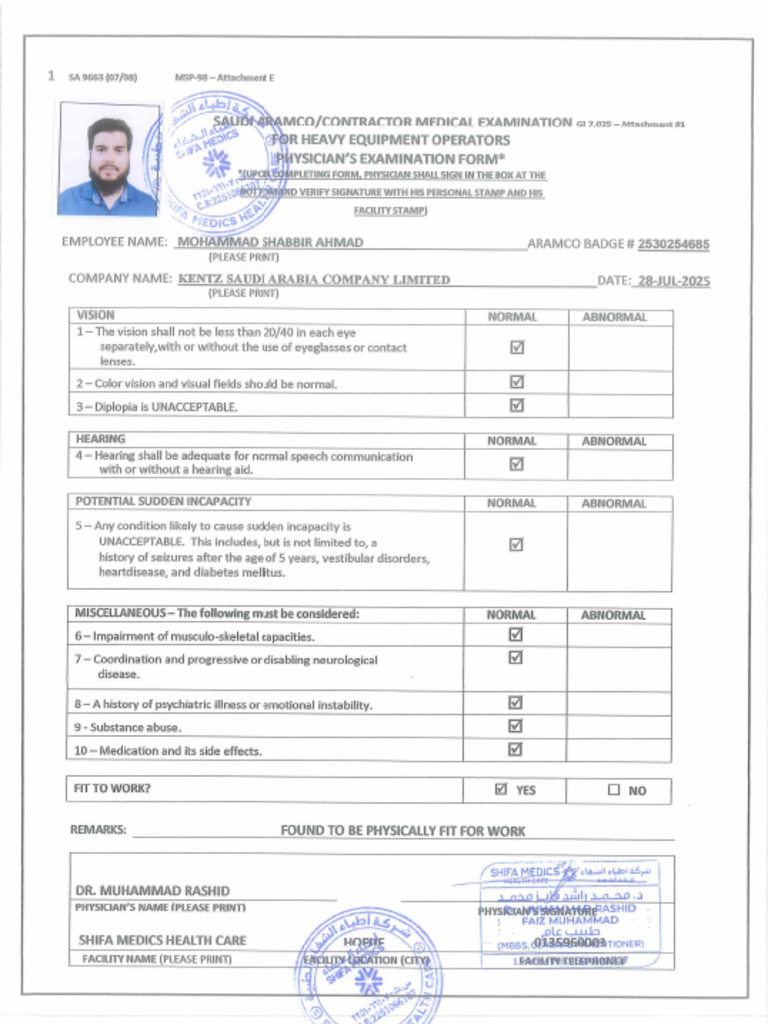 Mohammad Shabbir Ahmad Medical | PDF