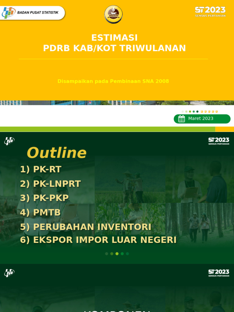 Metode Penyusunan PDRB KabKot Pengeluaran Triwulanan - v1 | PDF