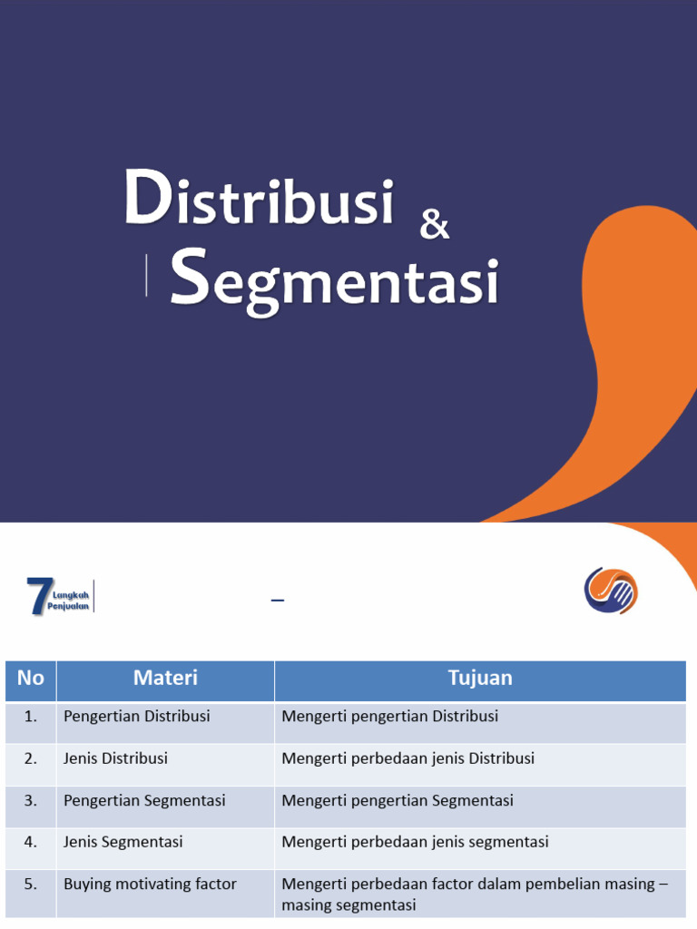 Sales Training Modul -Distribusi Segmentasi ABU | PDF