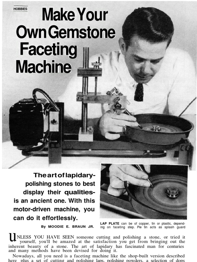 Home Made Faceting Machine | PDF | Screw | Drill