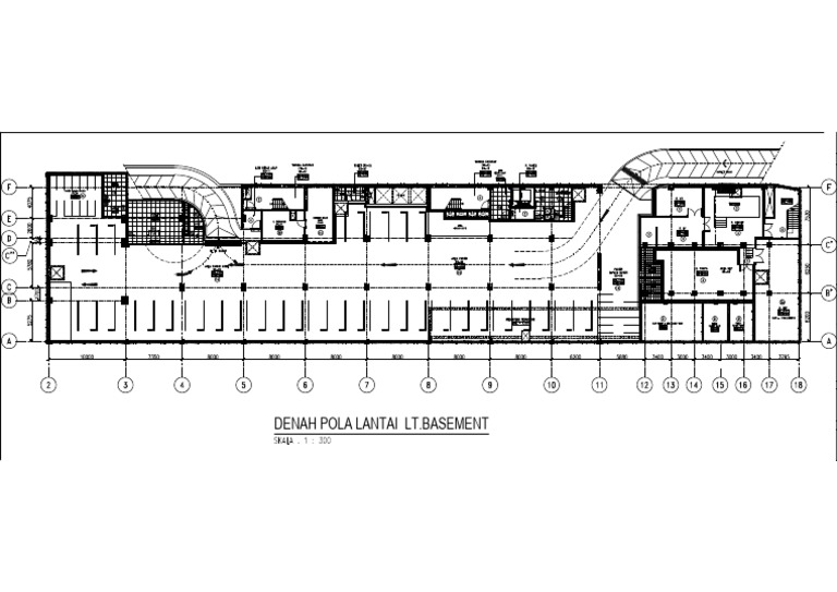 Denah Ars Basement - Office BM-Model | PDF