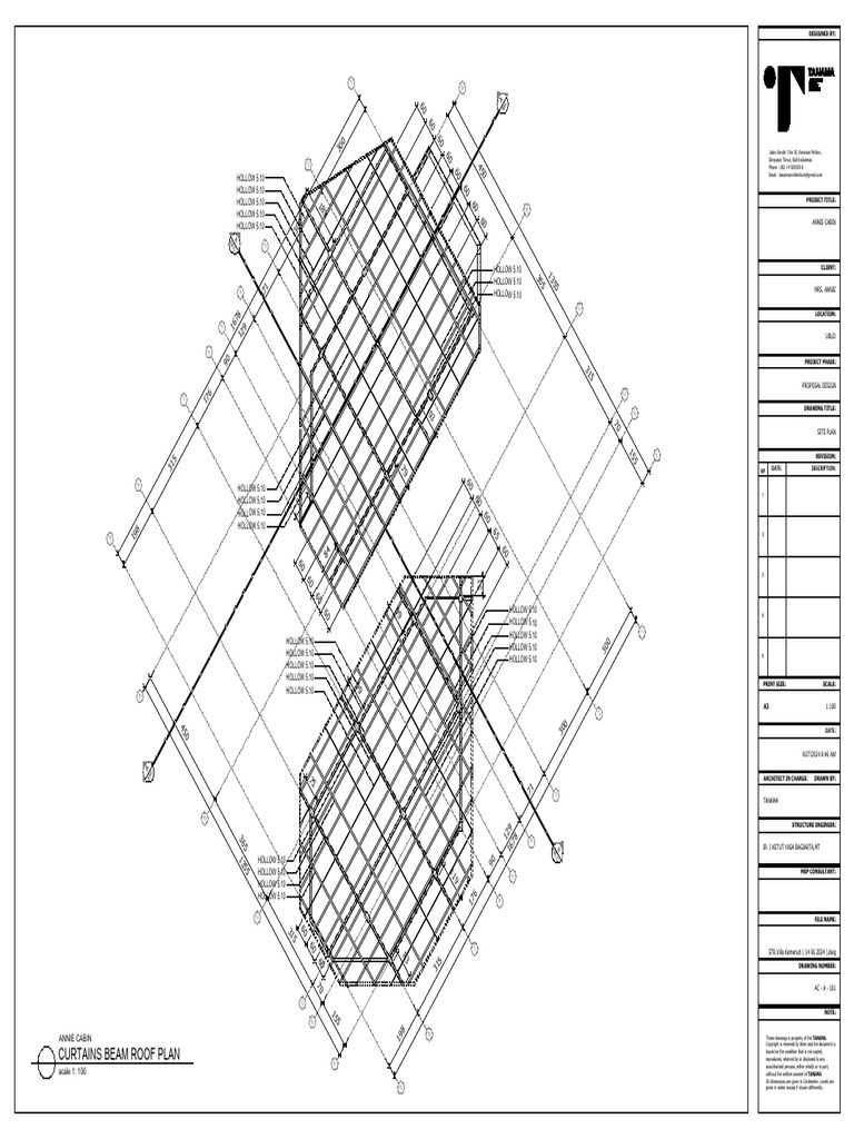 Balok Kantilever Atap CAD | PDF