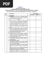 RERA Form 3: Chartered Accountant Certificate | PDF | Interest | Cost
