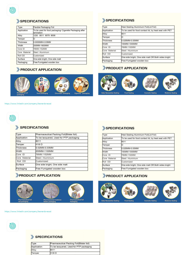 Packing Foil LEONOV21_WANG | PDF
