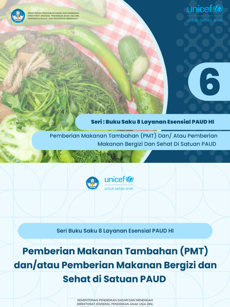 6 - Pemberian Makanan Tambahan (PMT) Dan Bergizi Dan Sehat Di Satuan ...