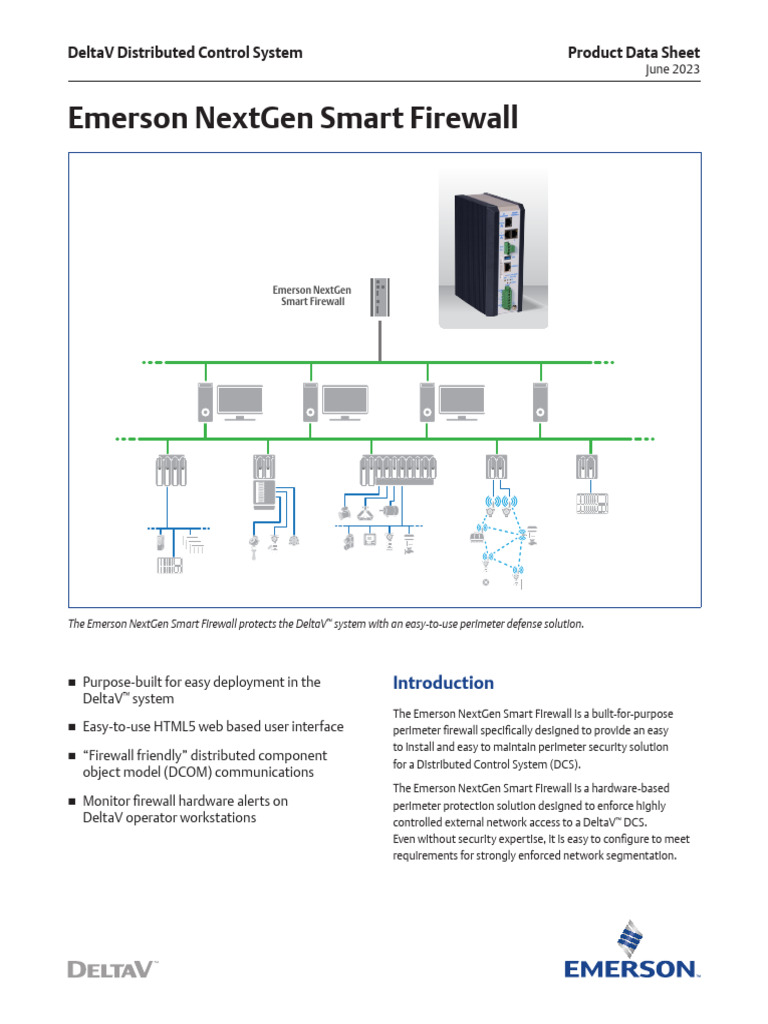 Emerson NextGen Smart Firewall Overview | PDF | Firewall (Computing ...