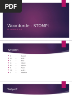 Afrikaans Stompi Word Order | PDF