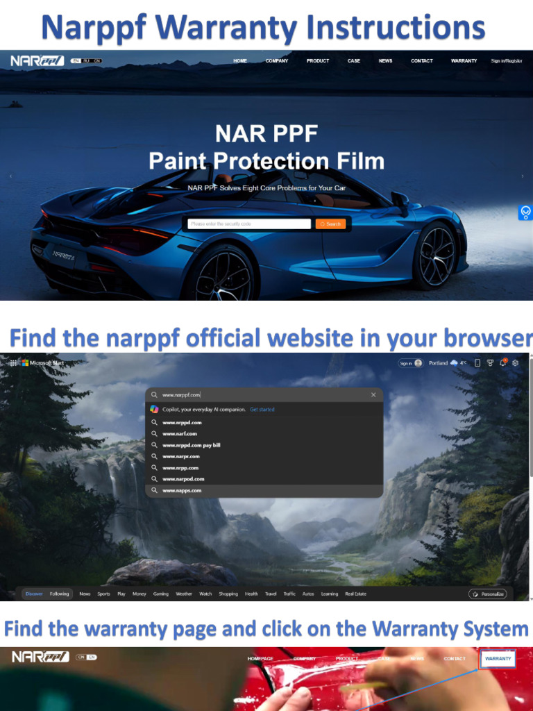 NARPPF Warranty Instruction | PDF